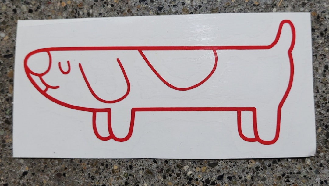 Long Dog Vinyl Sticker / Bluey Vinyl Decal / Laptop Decal / Water ...