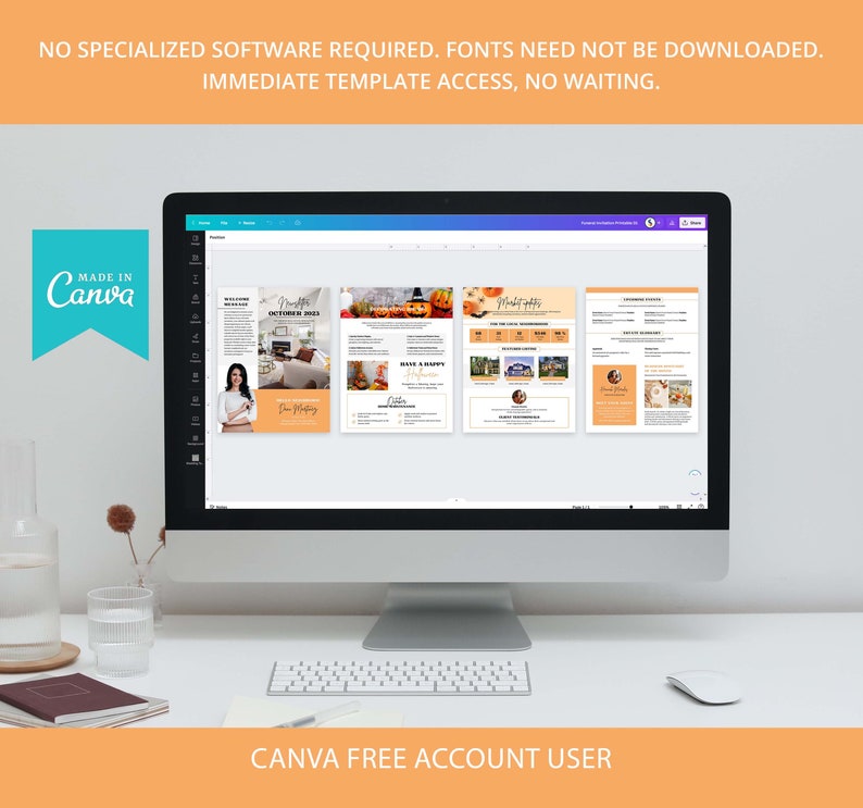Editable Canva Template for October 2023 Real Estate Newsletter ...