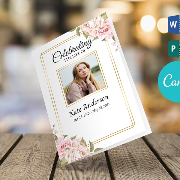 Green Funeral Booklet - Etsy