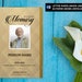 Blue Rose Funeral Program Template for Women, Celebrating the Life of ...