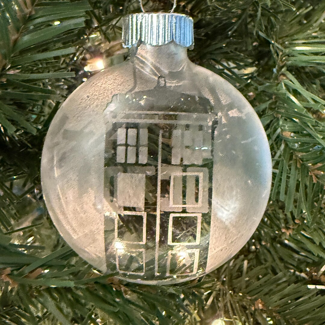 Doctor Who Glass Ornaments - Etsy