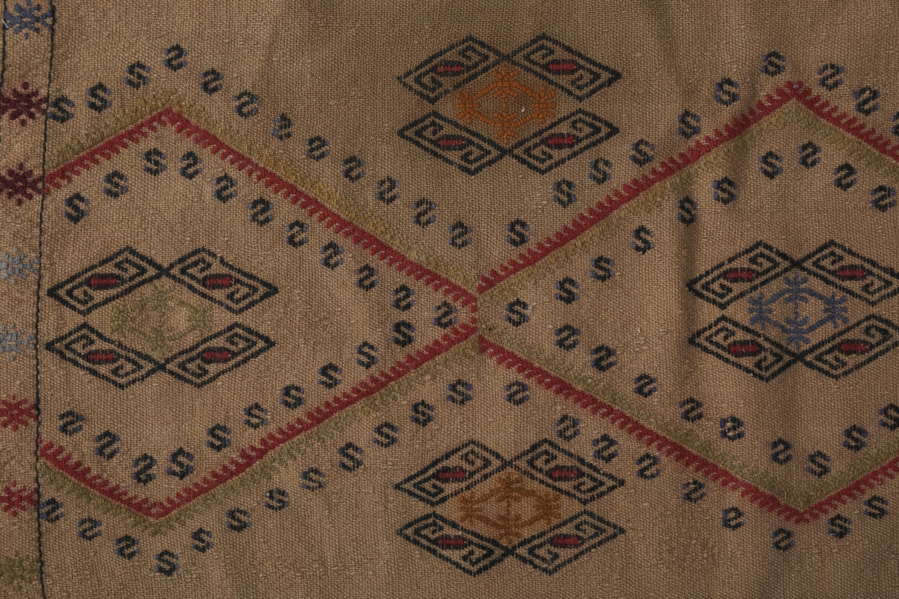 Mid Century Turkish Long and Narrow Kilim Runner With Modern Design ...
