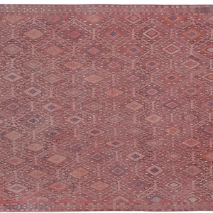 Vintage Hand Embroidered Diamond Pattern Soft Warm Colors Wall - Etsy