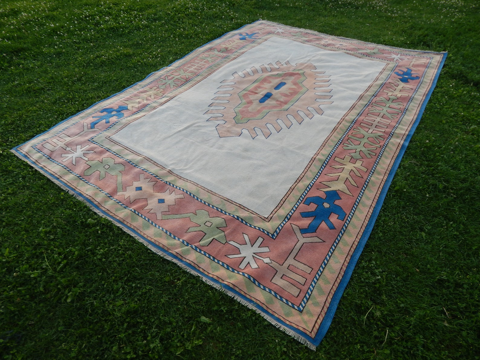 Vintage Soft Warm Colors Rug for Home and Nursery Decor Low | Etsy