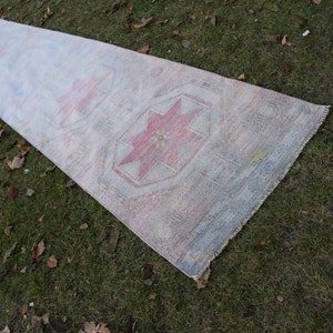 Hallway Runner, Muted Color Rugs Runner, Antique Traditional Turkish ...