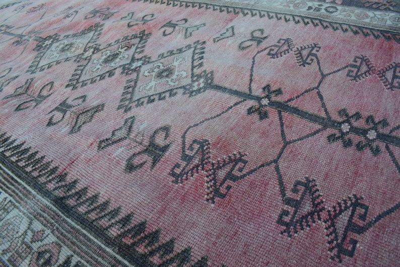 Vintage Turkish Tree of Life Pattern Soft Color Oushak Rug | Etsy