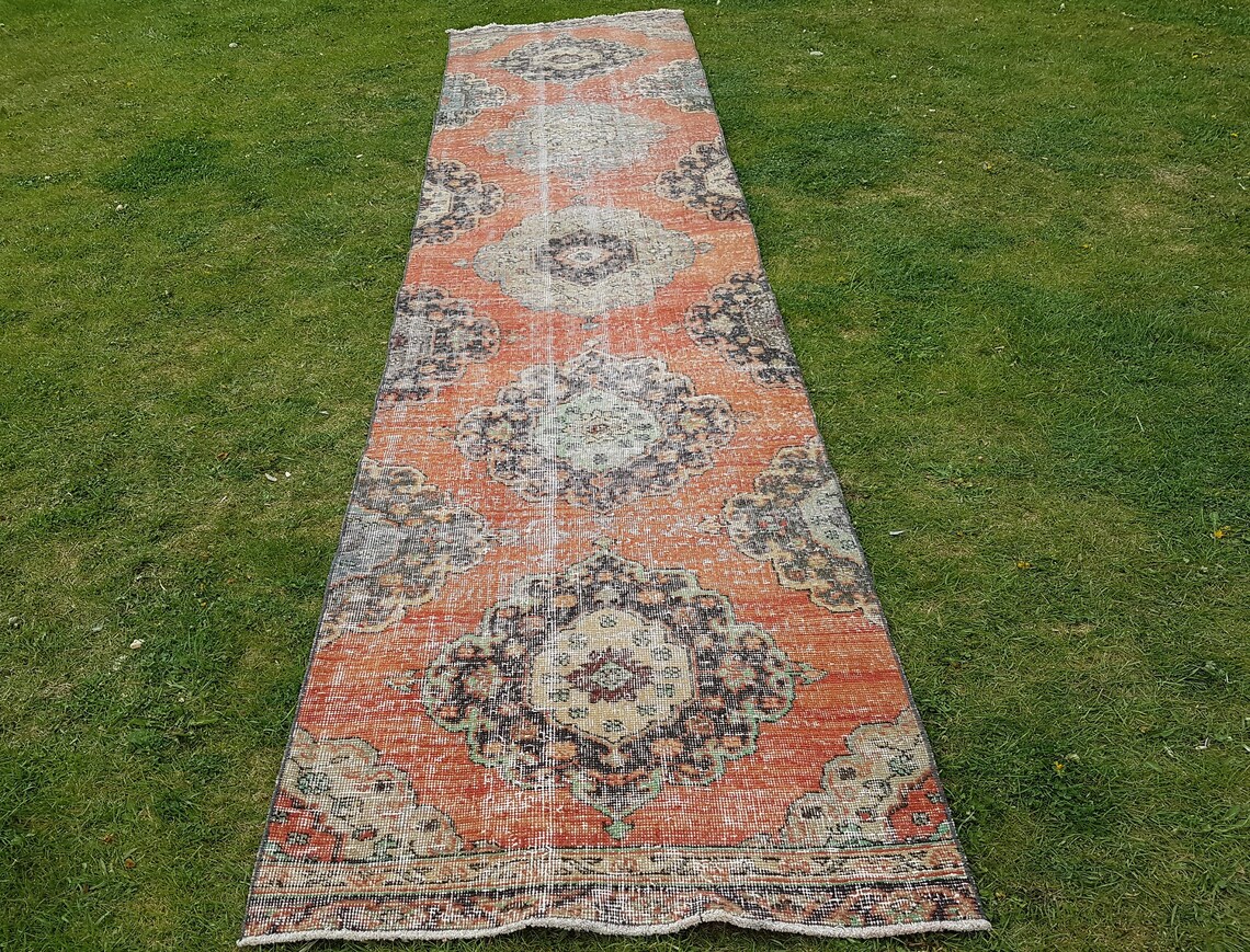 Hall Runner Rug, Wool Corridor Rug, Flatweave Runner Rug, Boho ...