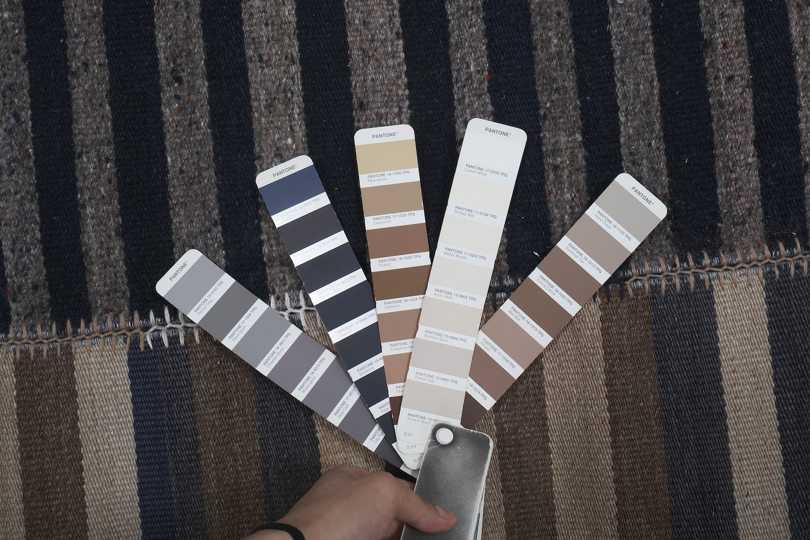 Vintage Gray Blue and Cocoa Color Turkish Kilim With - Etsy