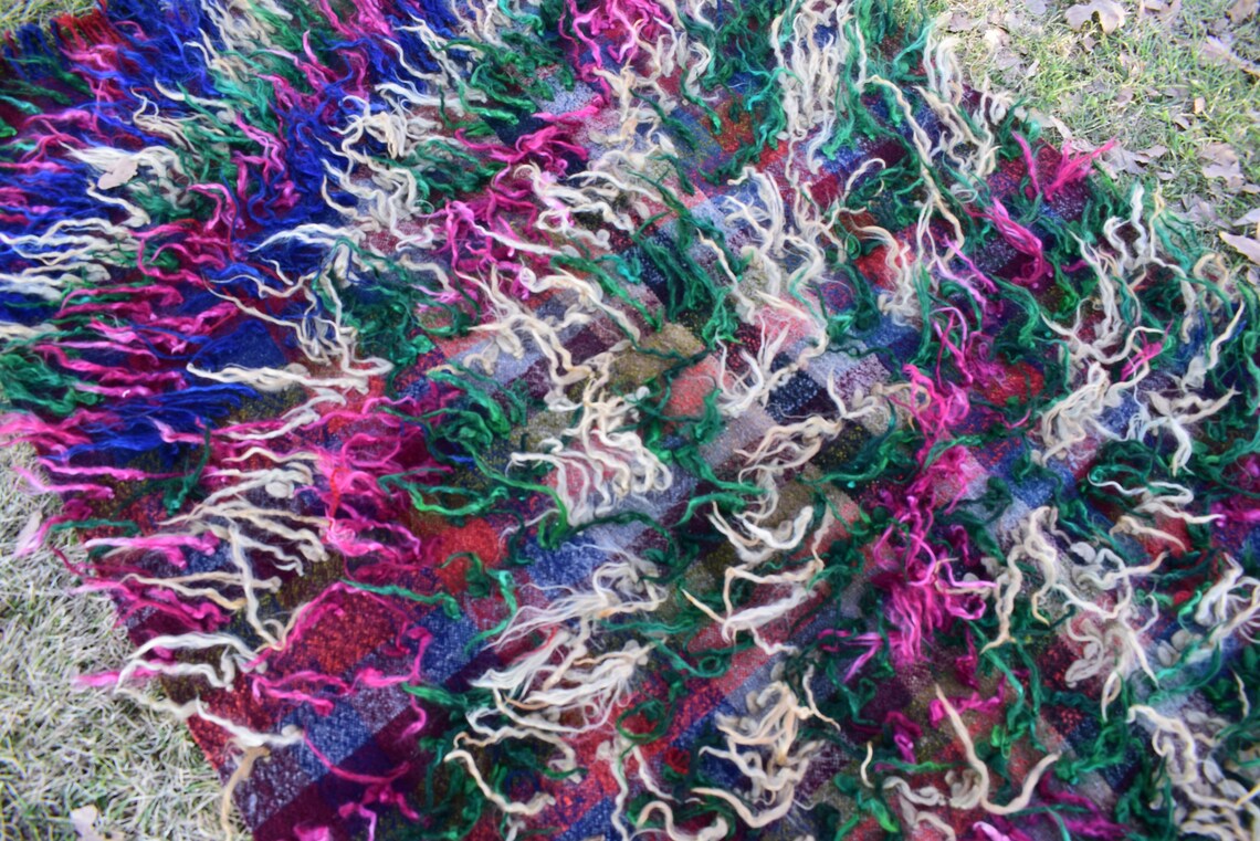 Angora Wool Small Shaggy Rug Long Pile Filikli Tulu Carpet - Etsy