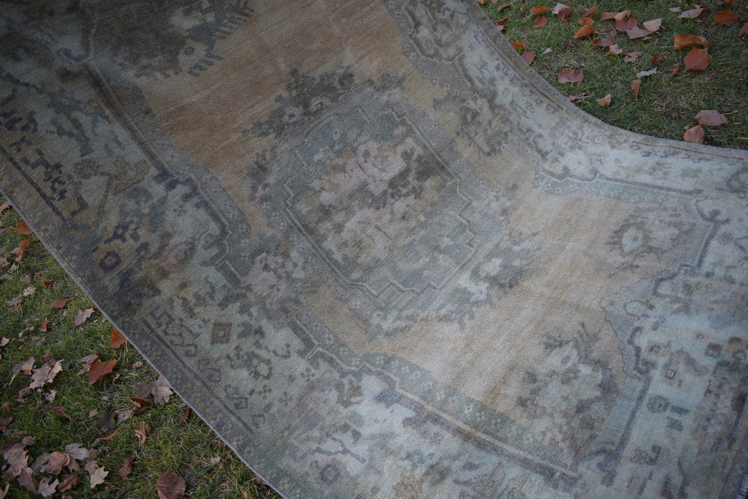 Caucasian Carpet, Decorative Muted Soft Colors Wool Rug, Handmade Wool ...