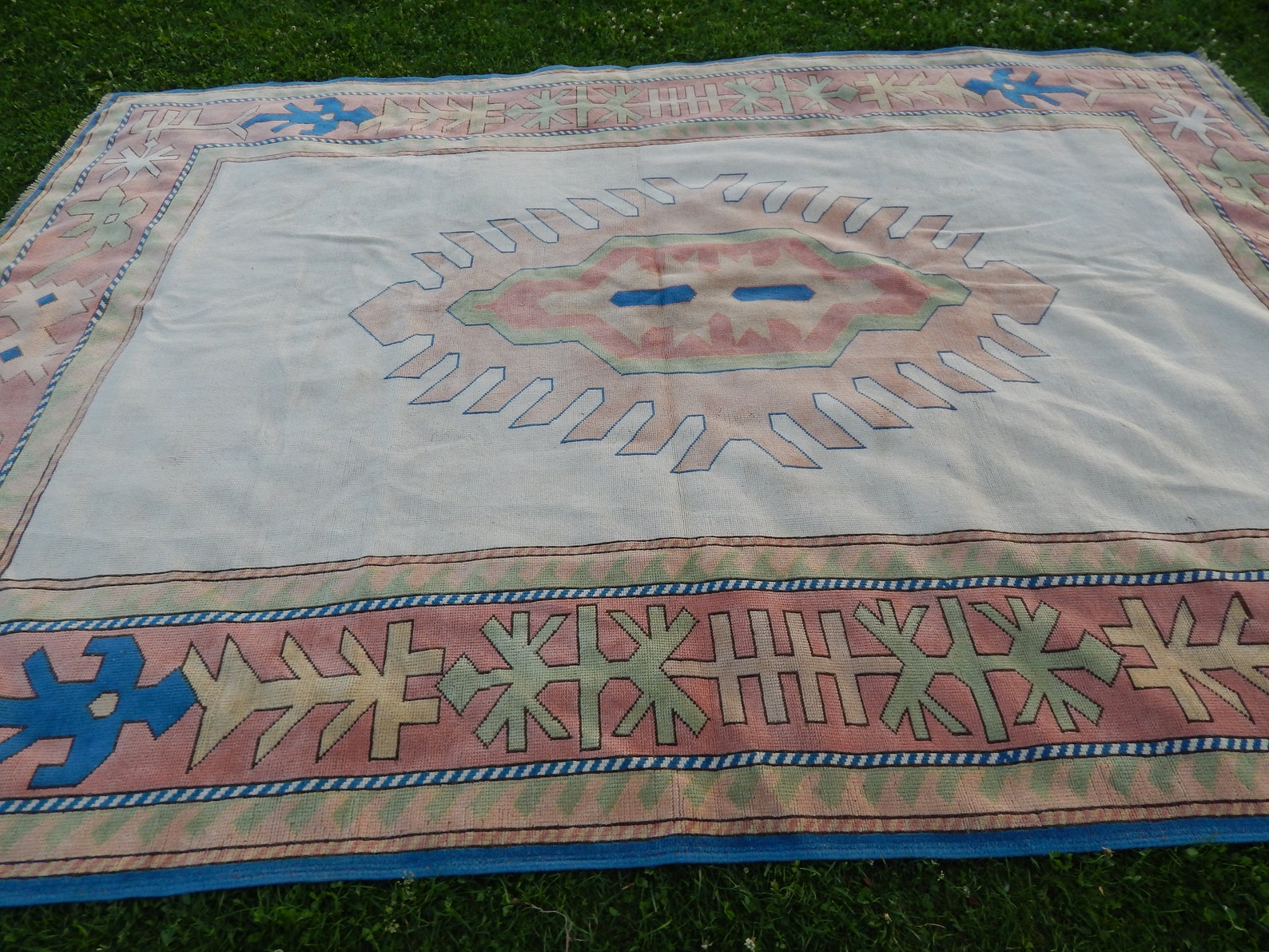 Vintage Soft Warm Colors Rug for Home and Nursery Decor Low | Etsy