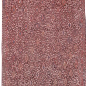 Vintage Hand Embroidered Diamond Pattern Soft Warm Colors Wall - Etsy