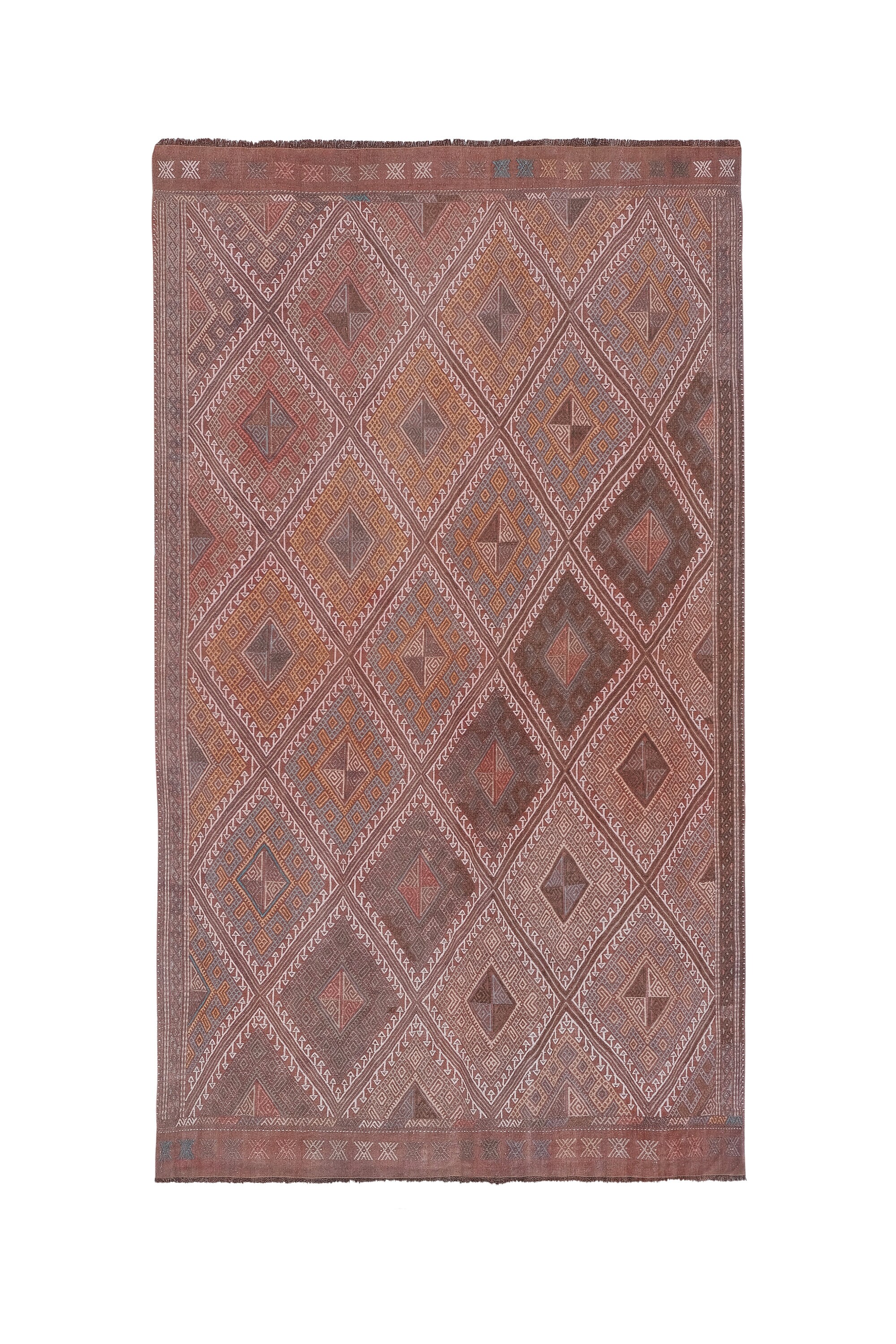 Handwoven Diamond Pattern Kilim Rug Turkish Mid Century Full - Etsy