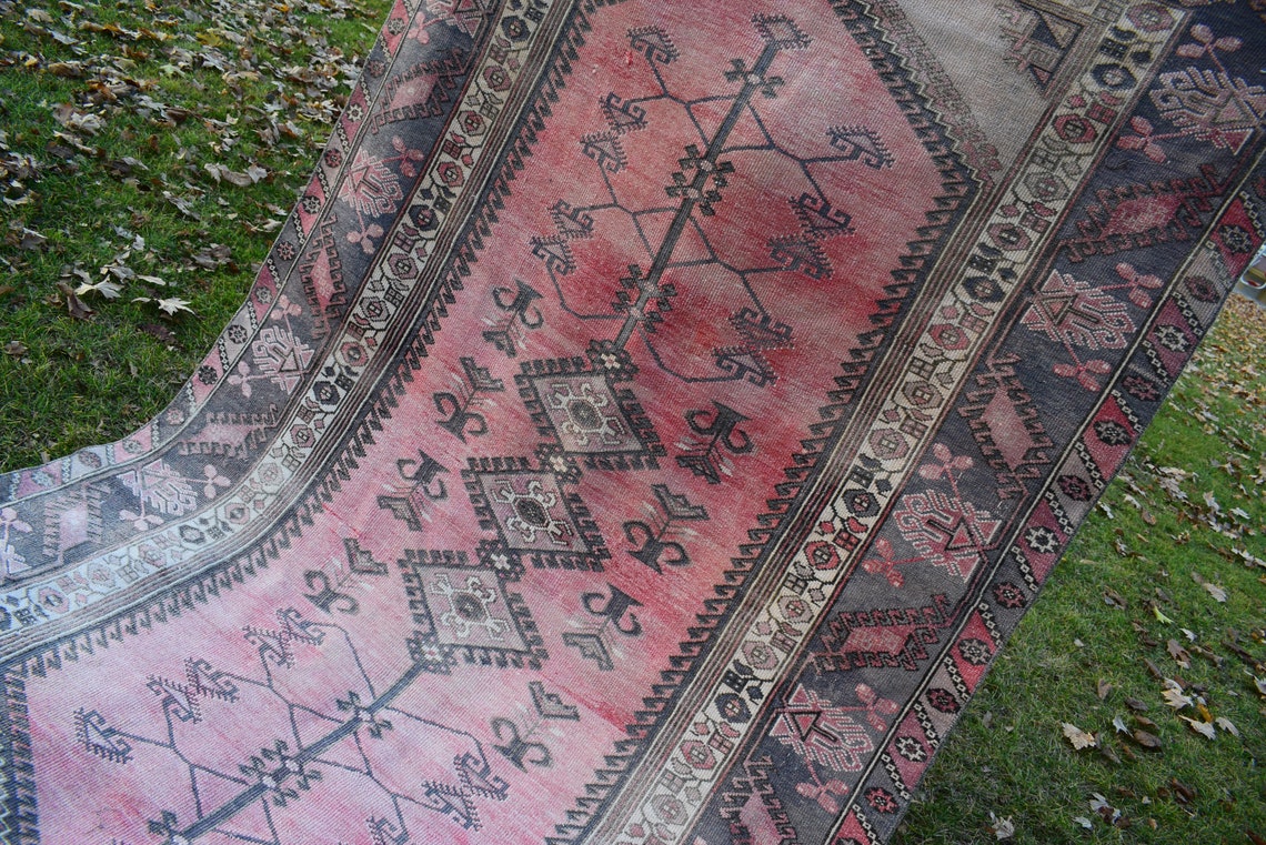 Vintage Turkish Tree of Life Pattern Soft Color Oushak Rug | Etsy