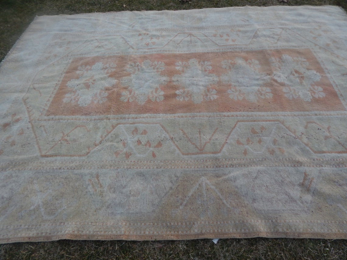 Vintage Faded Pale Colors Rug for Home and Nursery Decor Low - Etsy