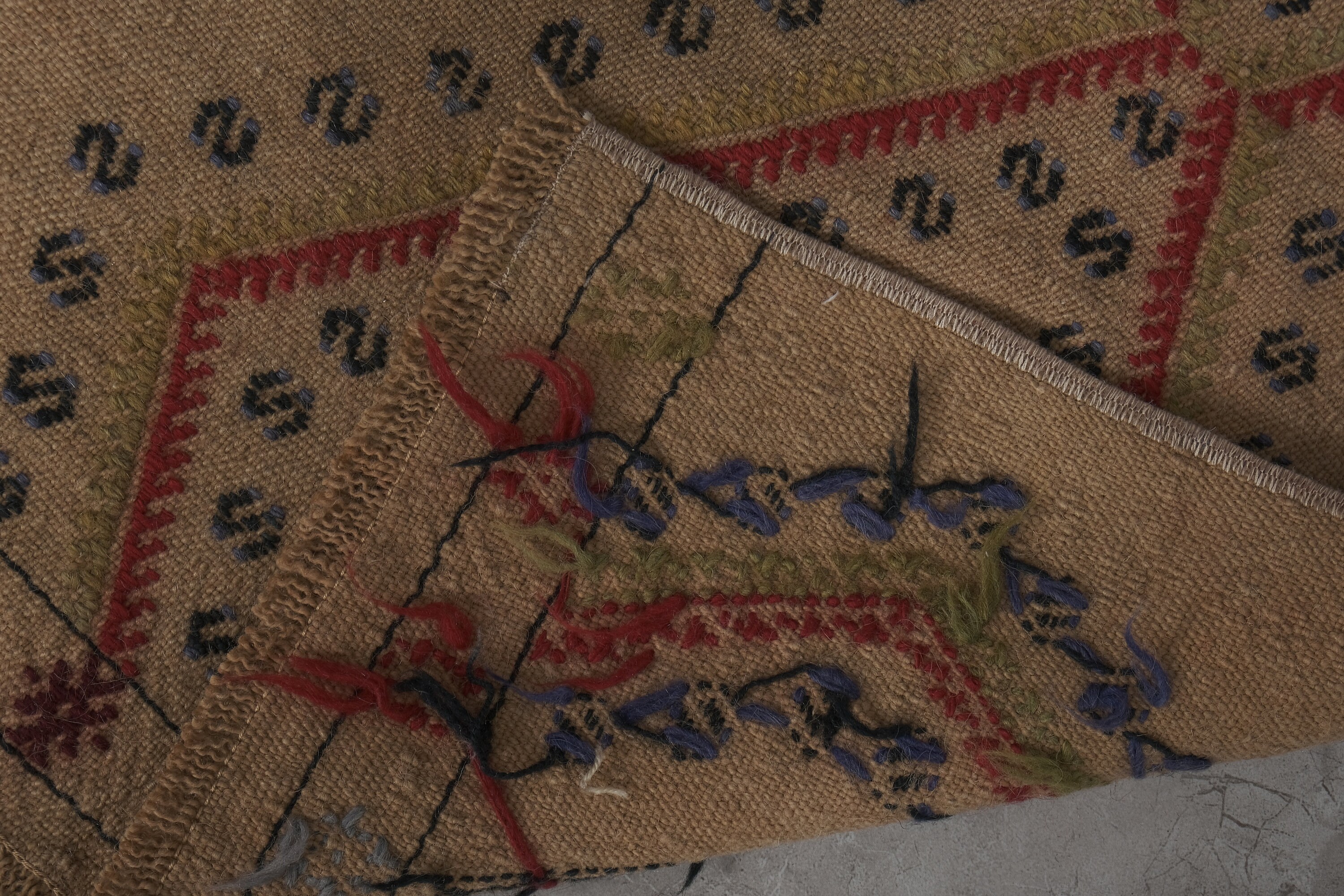 Mid Century Turkish Long and Narrow Kilim Runner With Modern Design ...