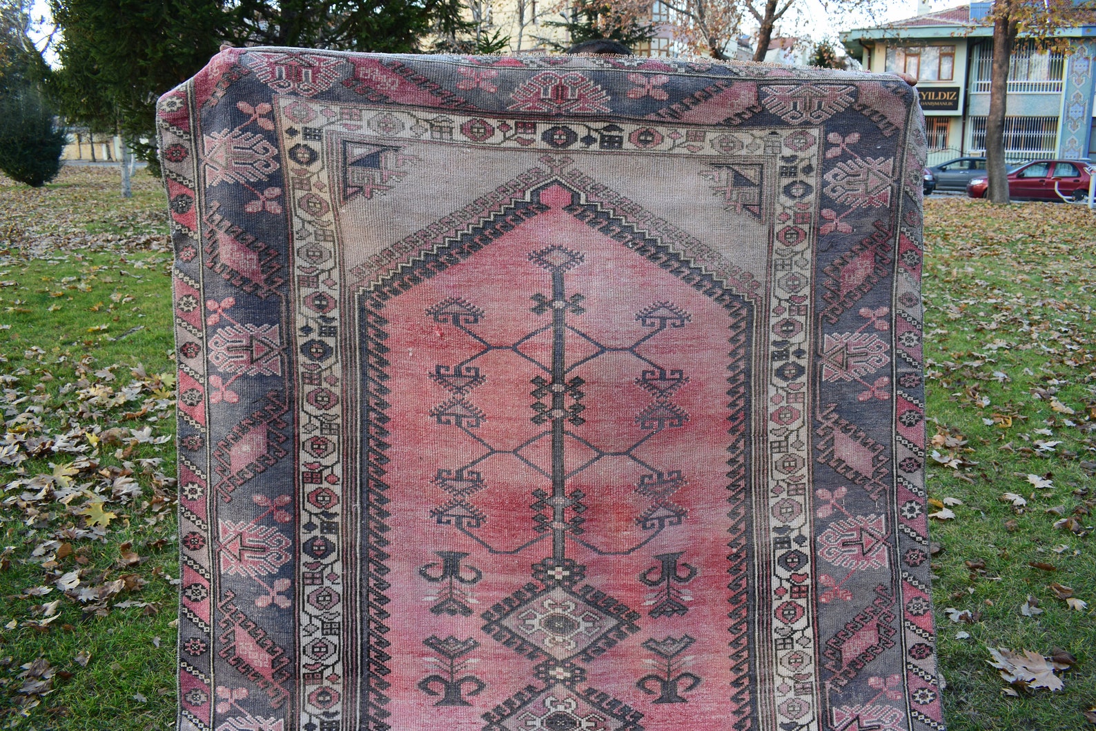 Vintage Turkish Tree of Life Pattern Soft Color Oushak Rug | Etsy