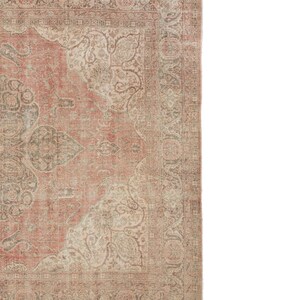 Vintage Soft Warm Colors Rug for Home and Nursery, Low Pile Muted ...