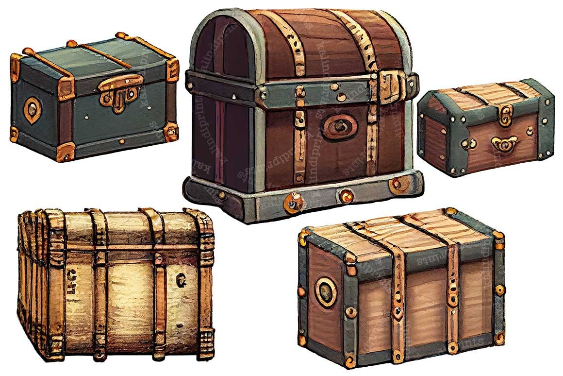 Vintage Chest Printable Bundle Scrapbooking Printable - Etsy Australia