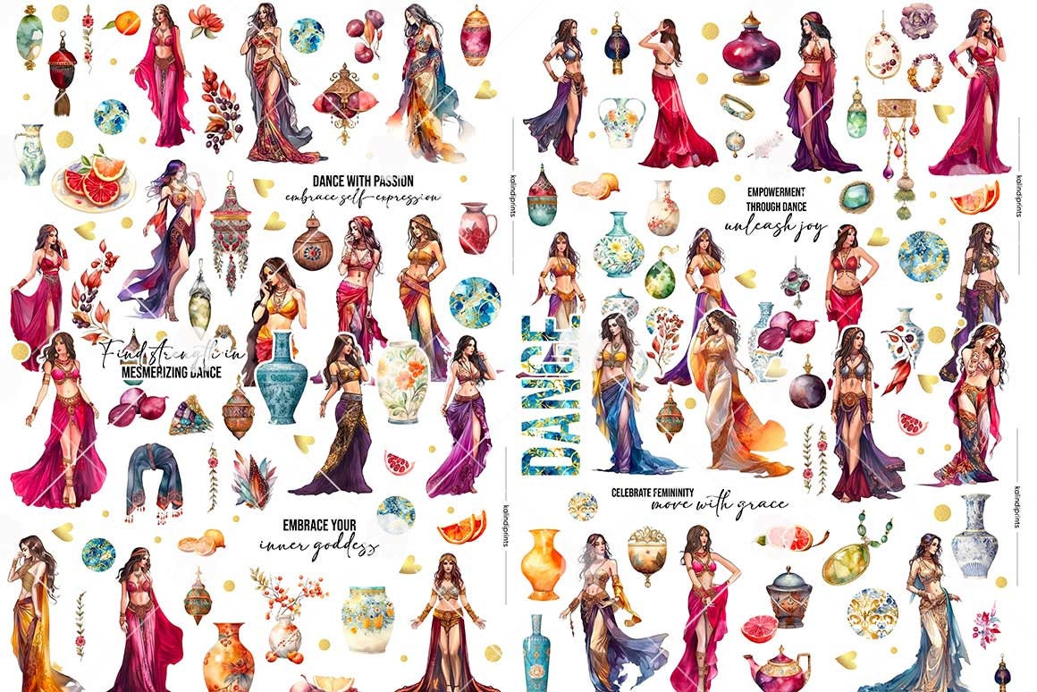 120 Eastern Motive Printable Stickers COMMERCIAL USE PNG - Etsy