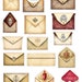 Vintage Envelopes Printable Bundle, Scrapbooking, Printable Stickers ...