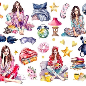 200 Good Night Printable Stickers, COMMERCIAL USE, PNG, Digital ...
