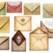 Vintage Envelopes Printable Bundle, Scrapbooking, Printable Stickers ...