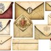 Vintage Envelopes Printable Bundle, Scrapbooking, Printable Stickers ...