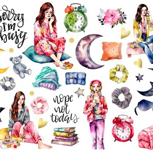 200 Good Night Printable Stickers, COMMERCIAL USE, PNG, Digital ...