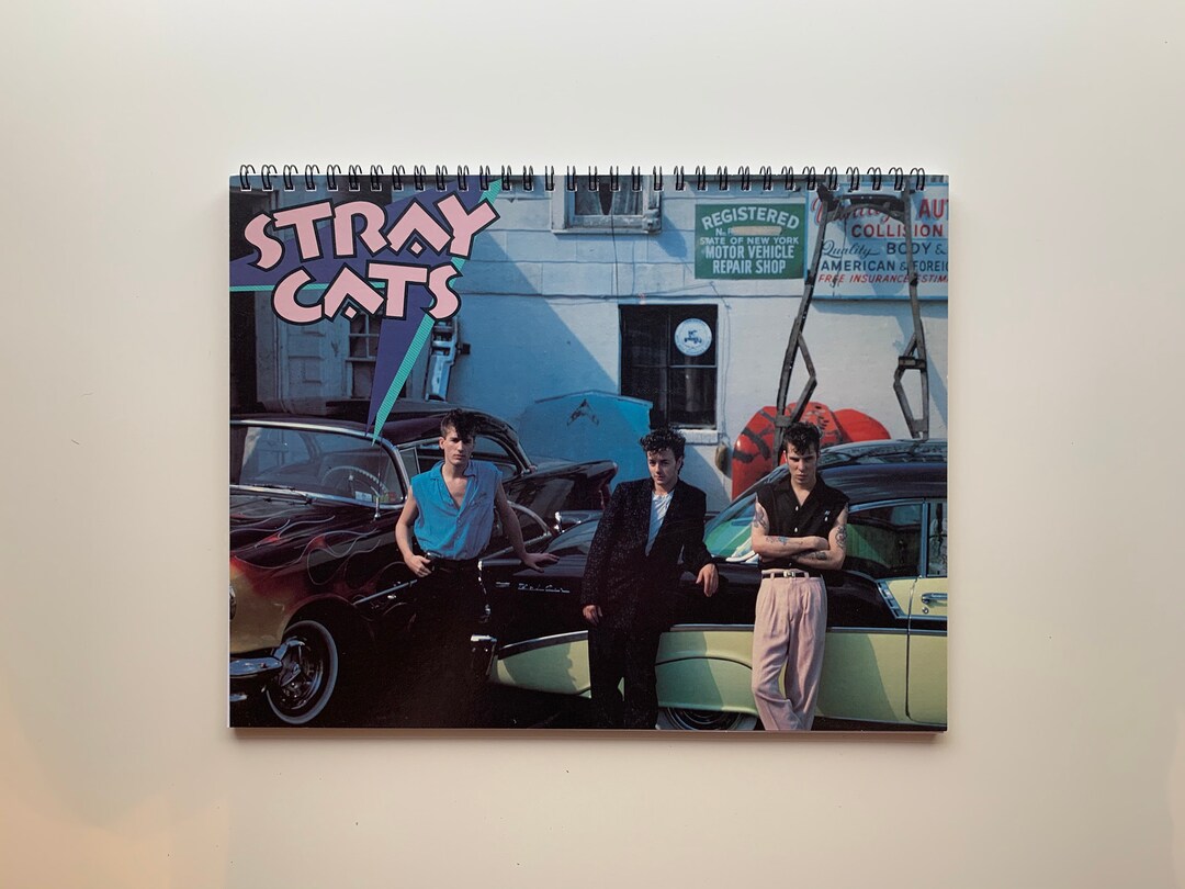 Vintage Stray Cats Record Cover Notebook - Etsy
