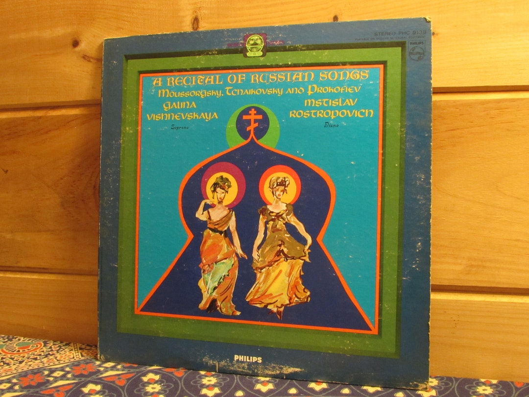 Vintage A Recital of Russian Songs 33 1/3 Vinyl Record - Etsy