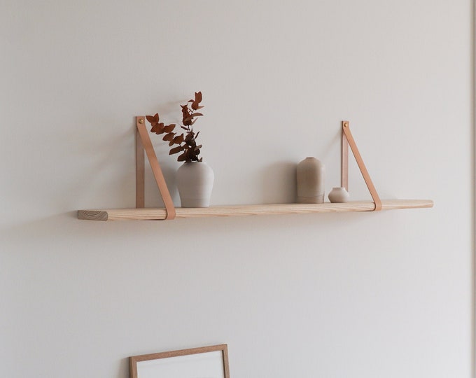 Leather Shelf Brackets Leather Straps for Shelf Wall Hanging - Etsy Canada