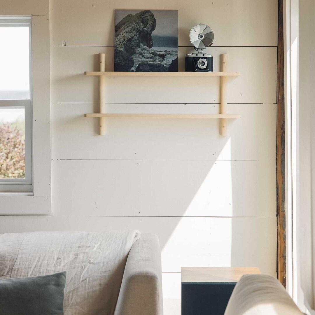 Double Floating Shelf 30 Modern Wall Shelving - Etsy