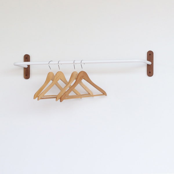 Wall Mounted Clothes Rack - Etsy