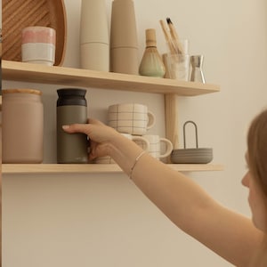 Double Floating Shelf 45 Modern Wall Shelving - Etsy UK