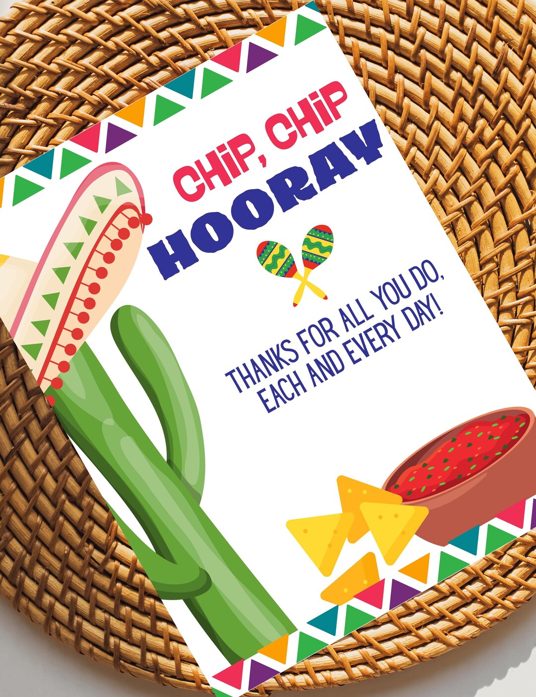 Teacher Appreciation Gift Tag to Go With Chips and Salsa - Etsy
