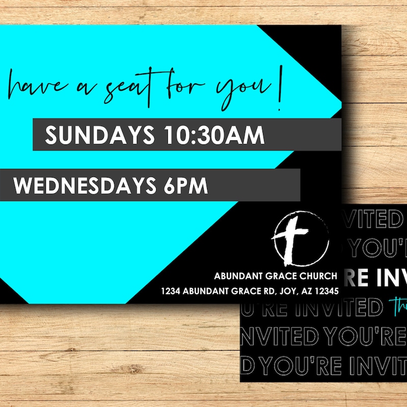 Church Invite Cards - Etsy