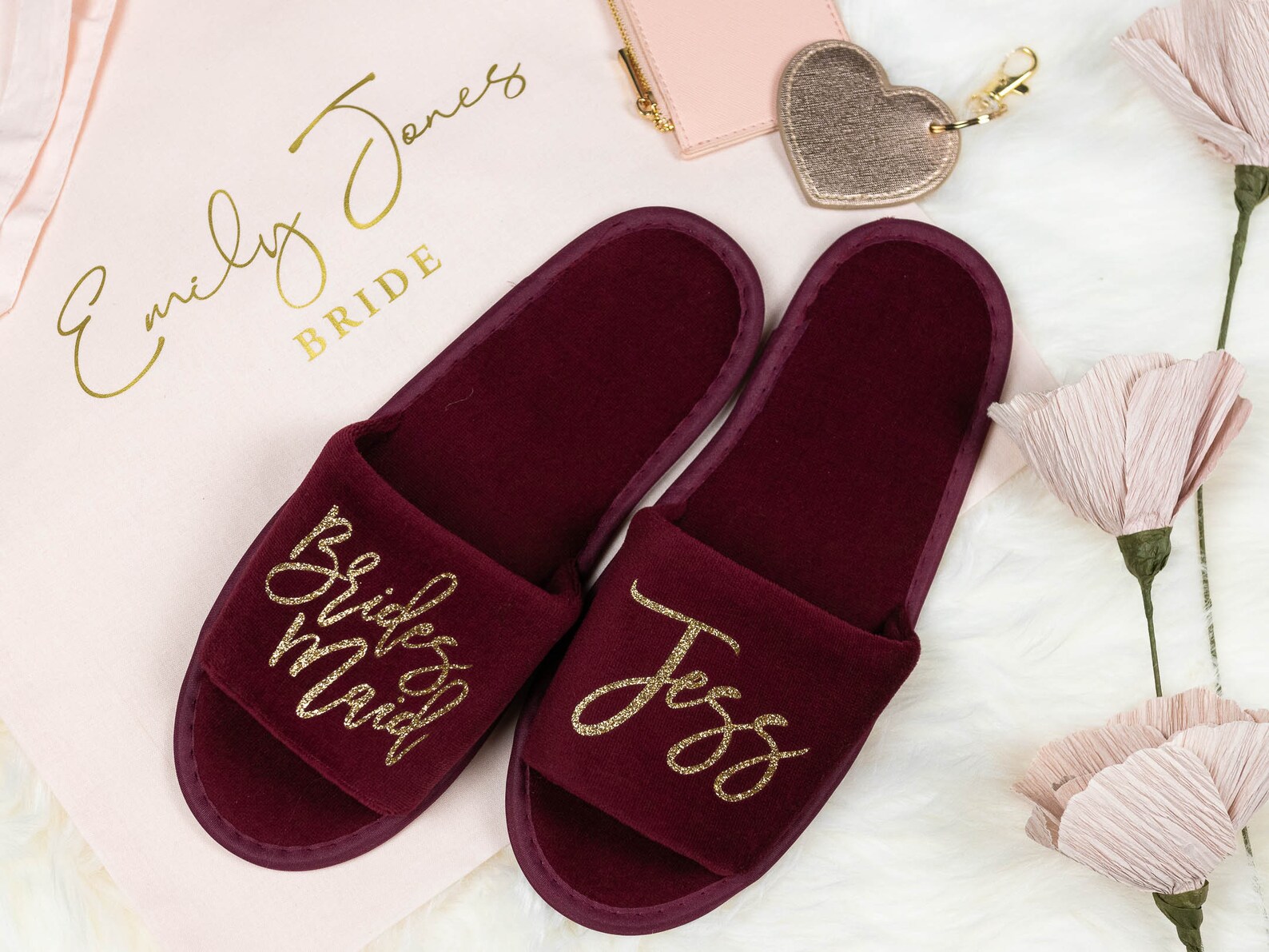 Monogrammed Slippers, Personalized Slippers With Monogram or Custom ...