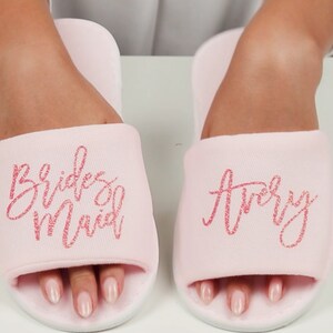 Monogrammed Slippers Personalized Slippers With Monogram or | Etsy