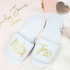 Monogrammed Slippers | Personalized Slippers With Custom Initials in ...