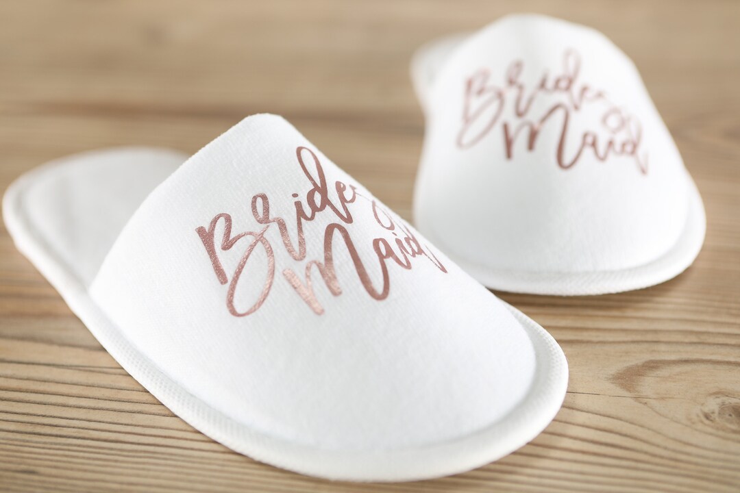 Personalized Slippers With Custom Initials/monogram for the Wedding ...