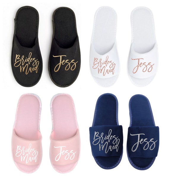 Monogram Slippers - Etsy