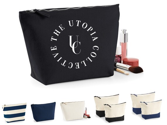Personalized Makeup Bags With Your Custom Small Business Logo | Etsy