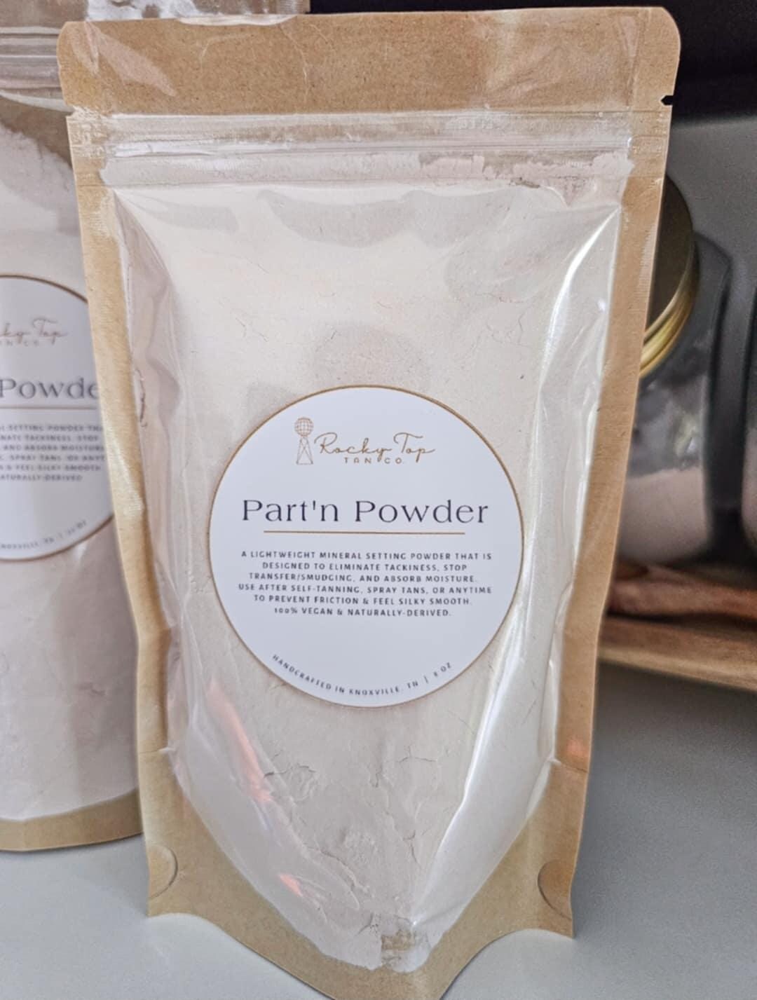 Part'n Powder 8oz | Spray Tan Setting Powder | Handcrafted Finishing ...