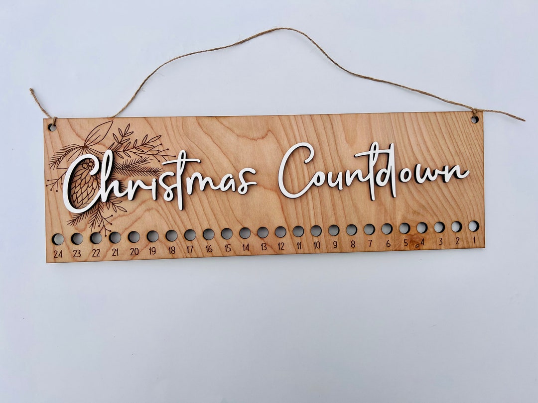 Candy Cane Christmas Countdown, Christmas Countdown Sign, Candy Cane ...