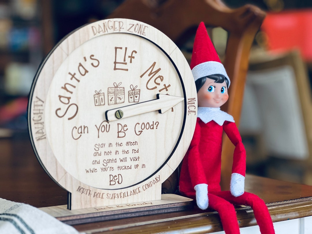 Mantel Santa Meter for Naughty and Nice Kids Santa Meter on - Etsy