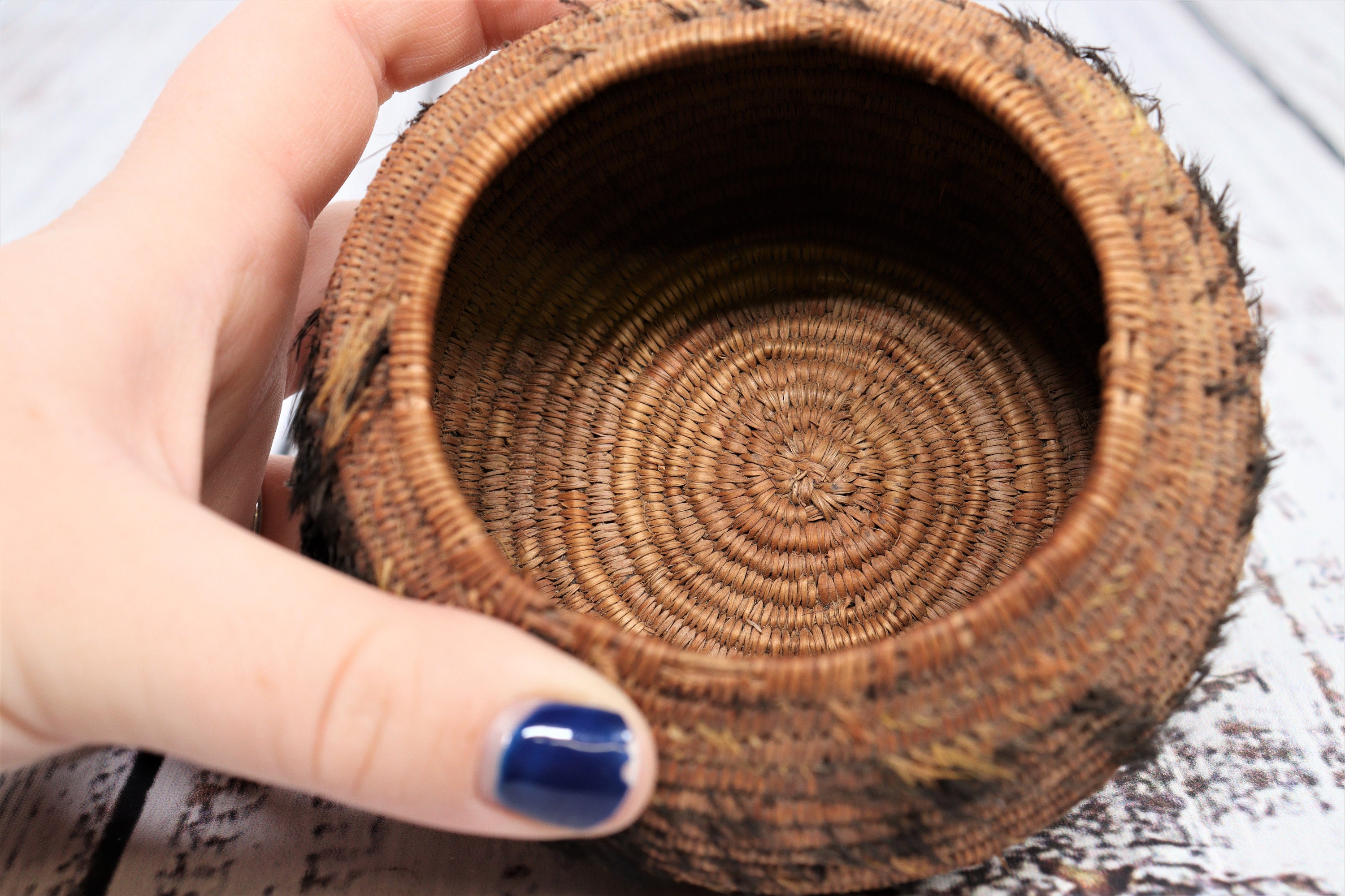 Native American Pomo Feathered Basket - Etsy