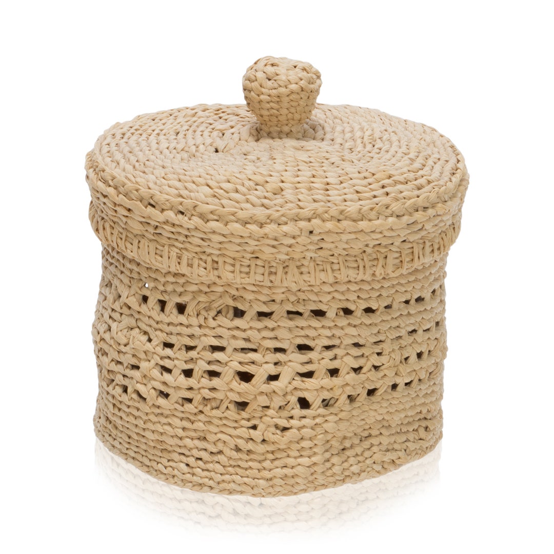 Native American Aleut Indian Miniature Lidded Basket - Etsy