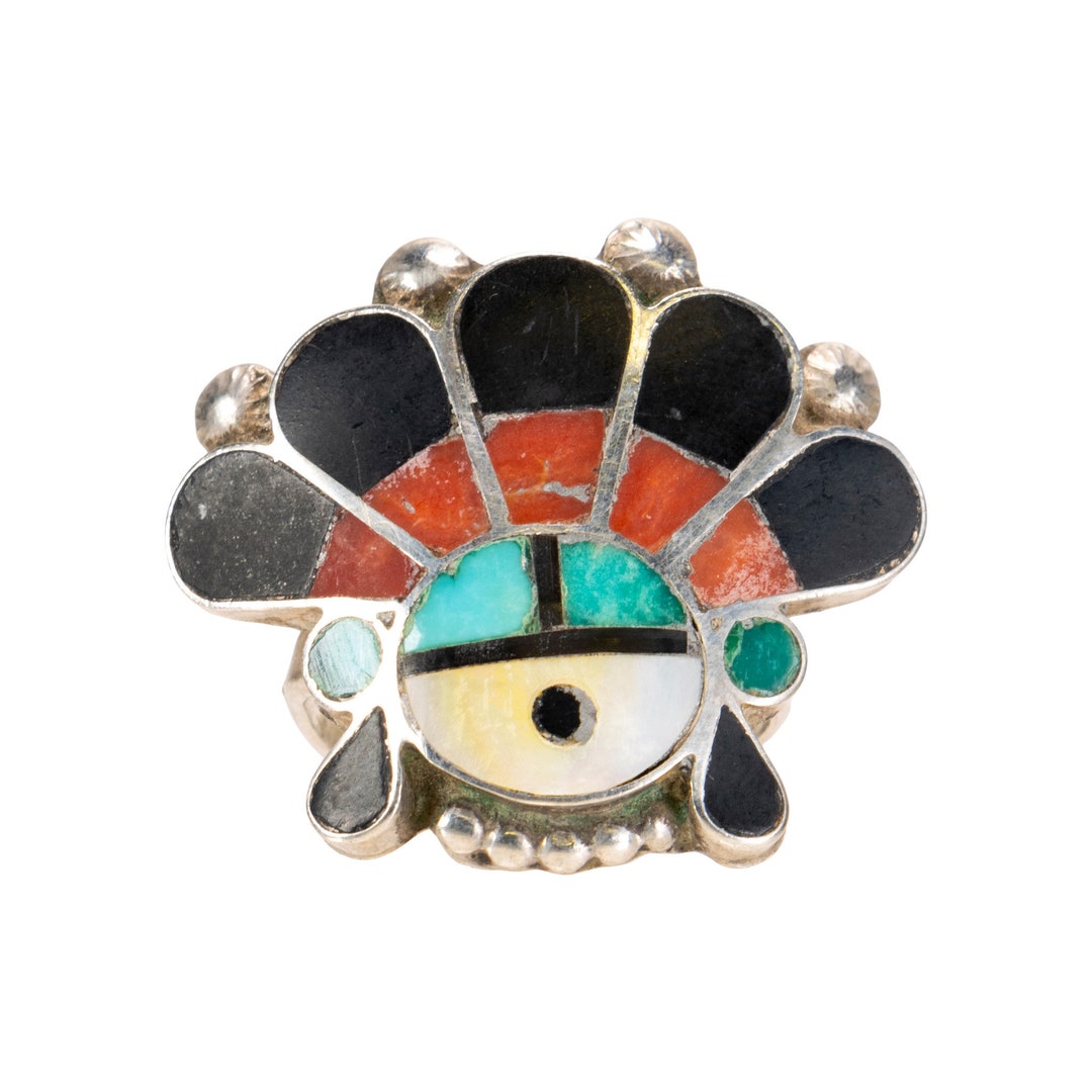 Zuni Headdress Ring - Etsy