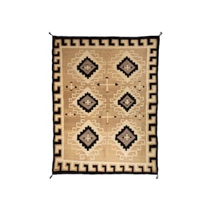 Vintage Navajo Two Grey Hills Wool Weaving - Etsy